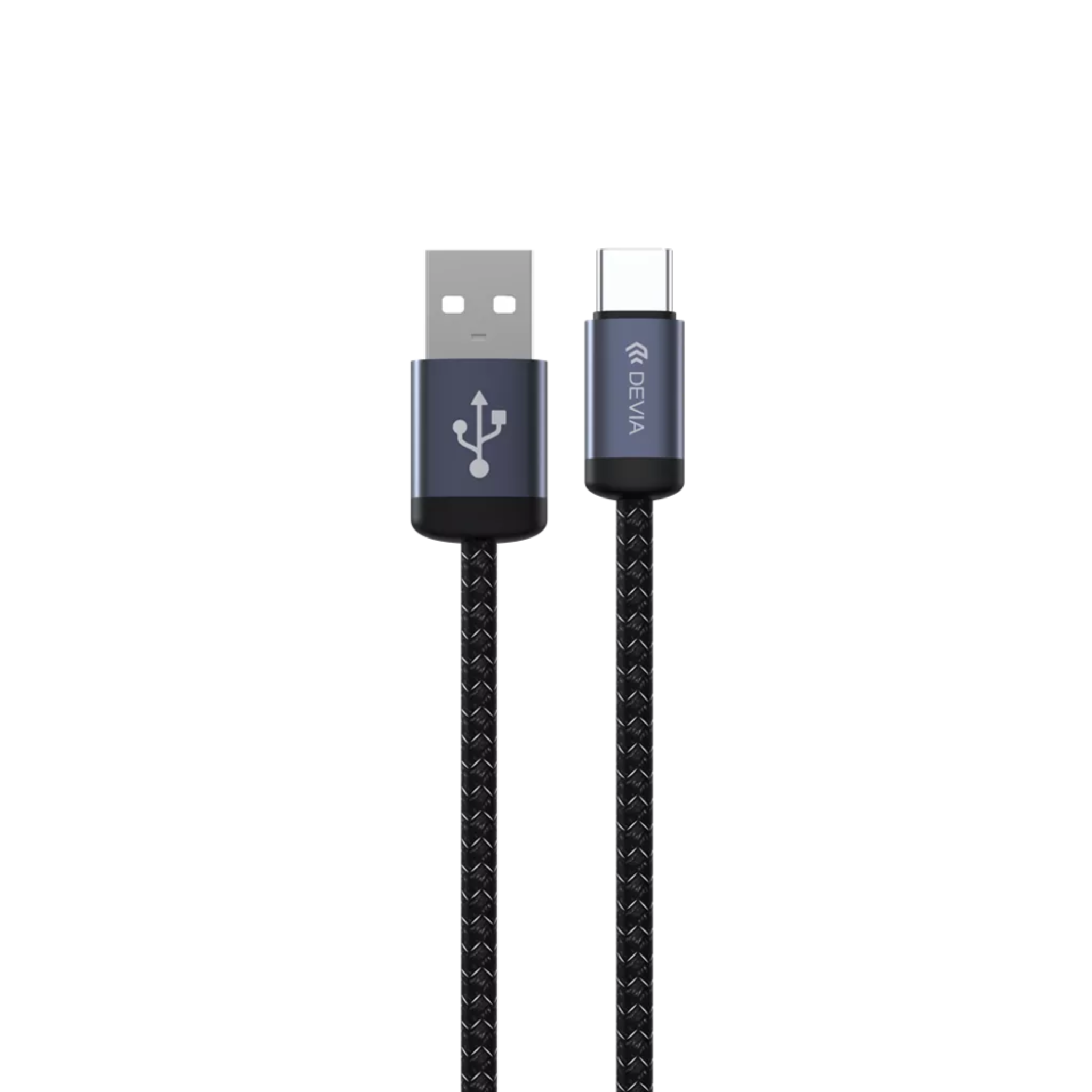 Devia - 1m (2.1A) Mesh Armour USB to USB-C Cable - Black – Evans Hobby ...